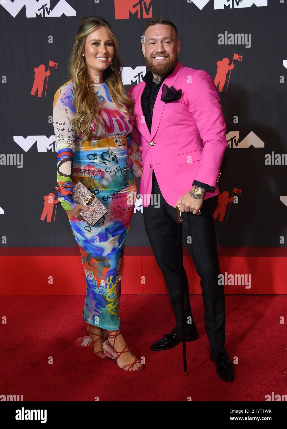 Conor McGregor and Dee Devlin at the 2021 MTV Video Music Awards held ...