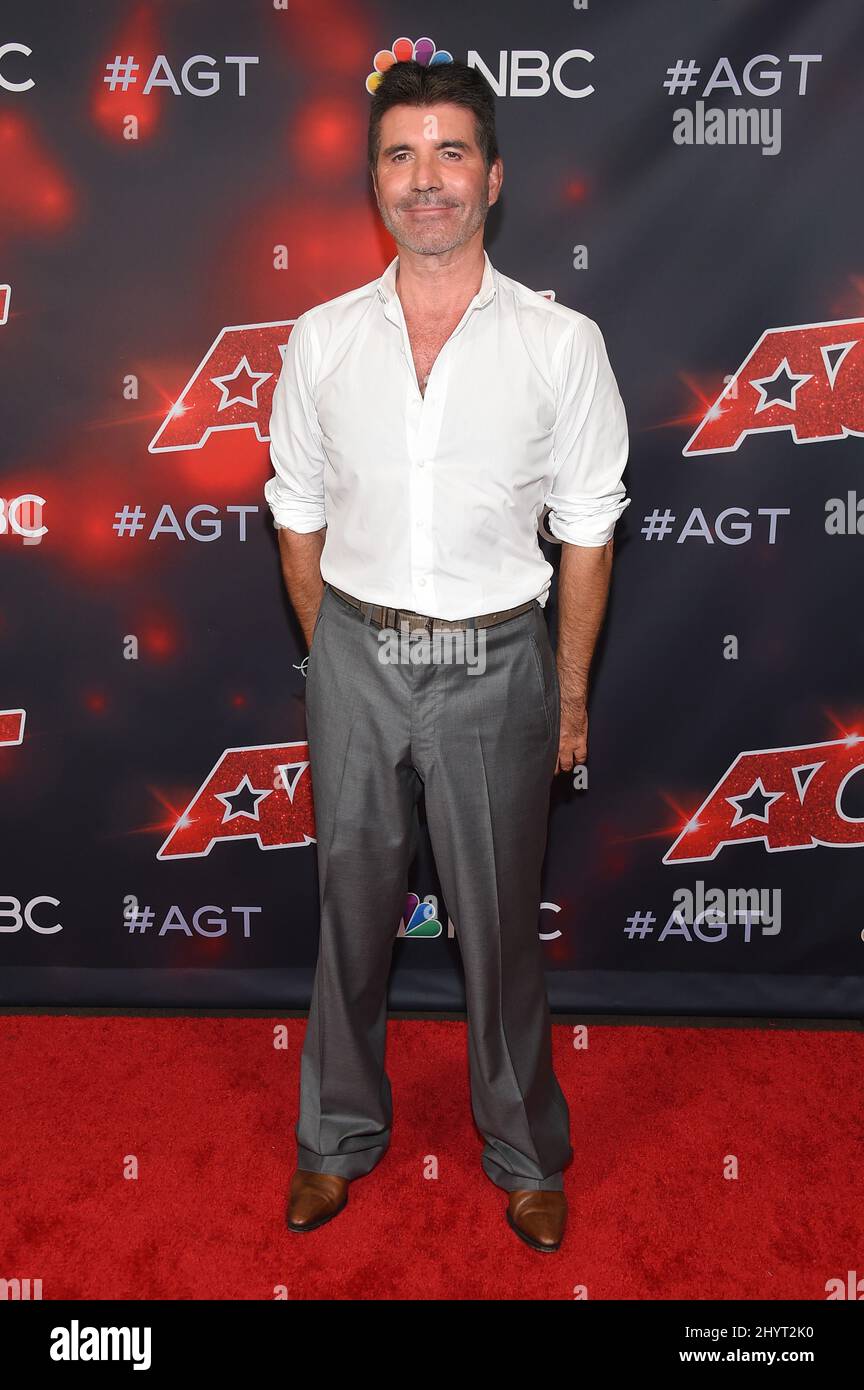 Simon Cowell at "America's Got Talent" finale live show red carpet ...