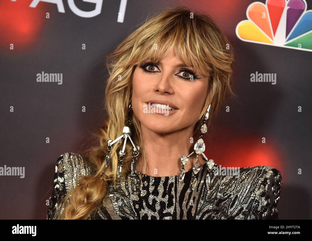 Heidi Klum at "America's Got Talent" live show red carpet event held at ...