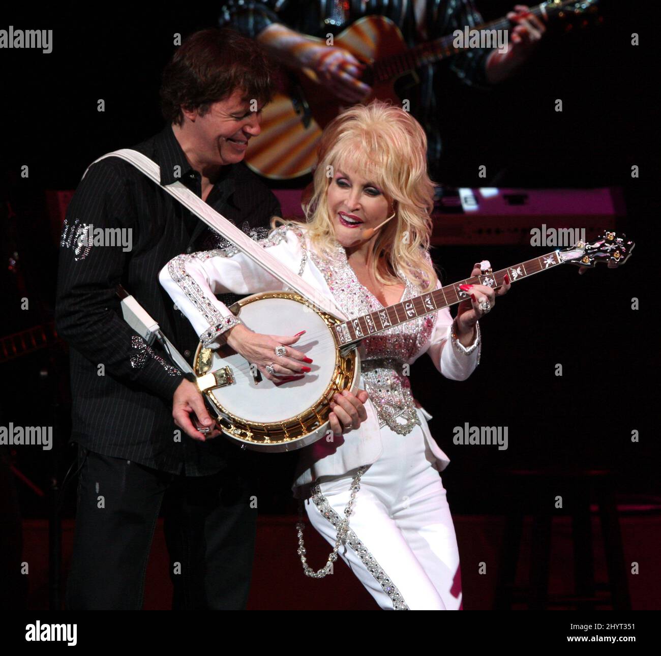Dolly Parton performing at the Backwoods Barbie Tour 2008 at Dollywood ...