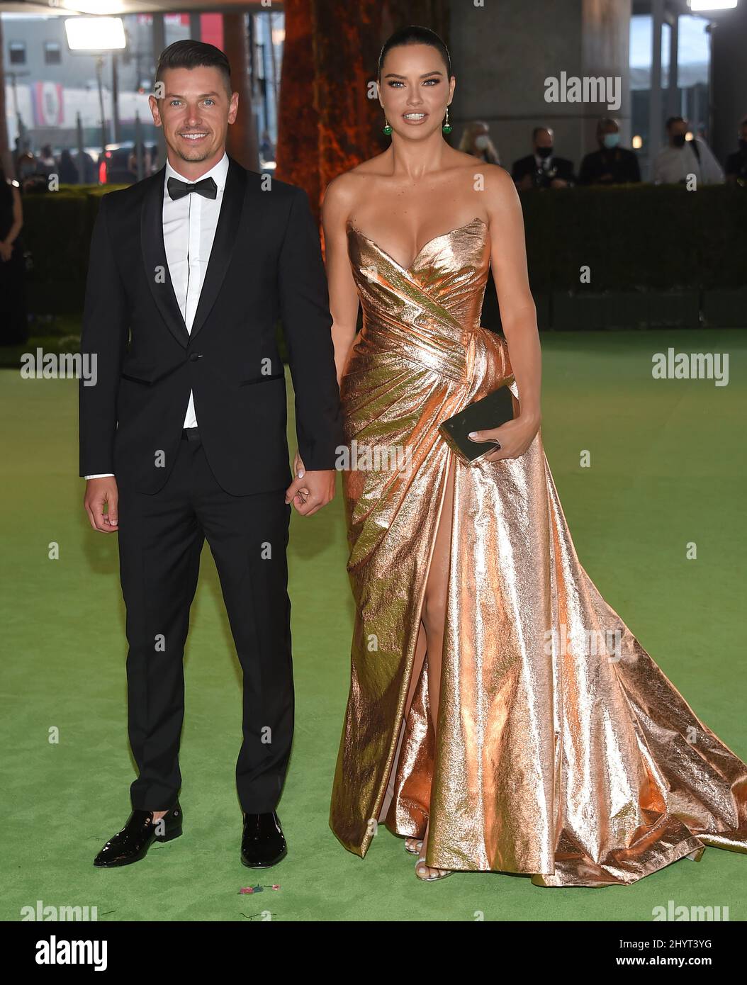 Andre L III and Adrianna Lima at the Academy Museum of Motion Pictures ...