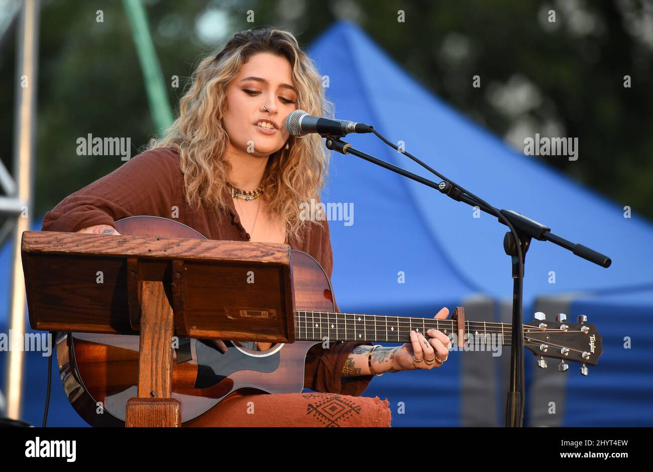 Paris Jackson performing during AmericanaFest at Musicians Corner in ...