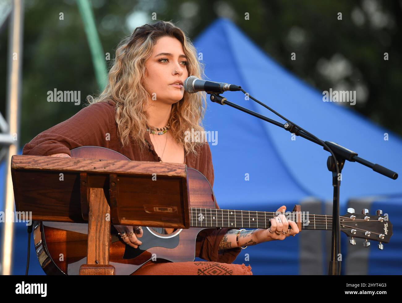 Paris Jackson performing during AmericanaFest at Musicians Corner in ...