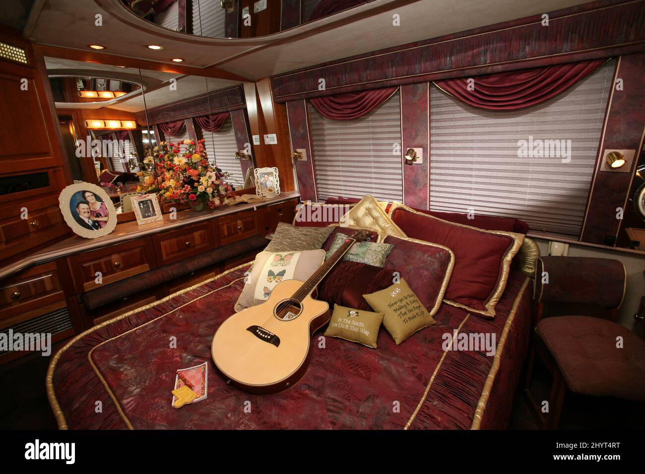 Dolly Parton's retired tour bus on display at Dollywood, Pigeon Forge ...