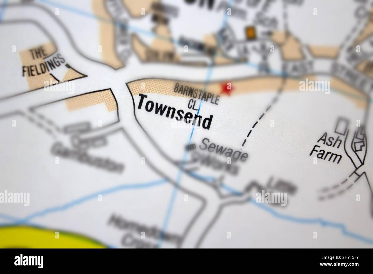 Map of townsend hi-res stock photography and images - Alamy