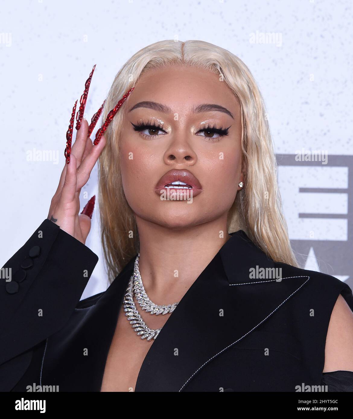 Latto arriving at the BET Hip Hop Awards 2021 held at the Cobb Energy ...