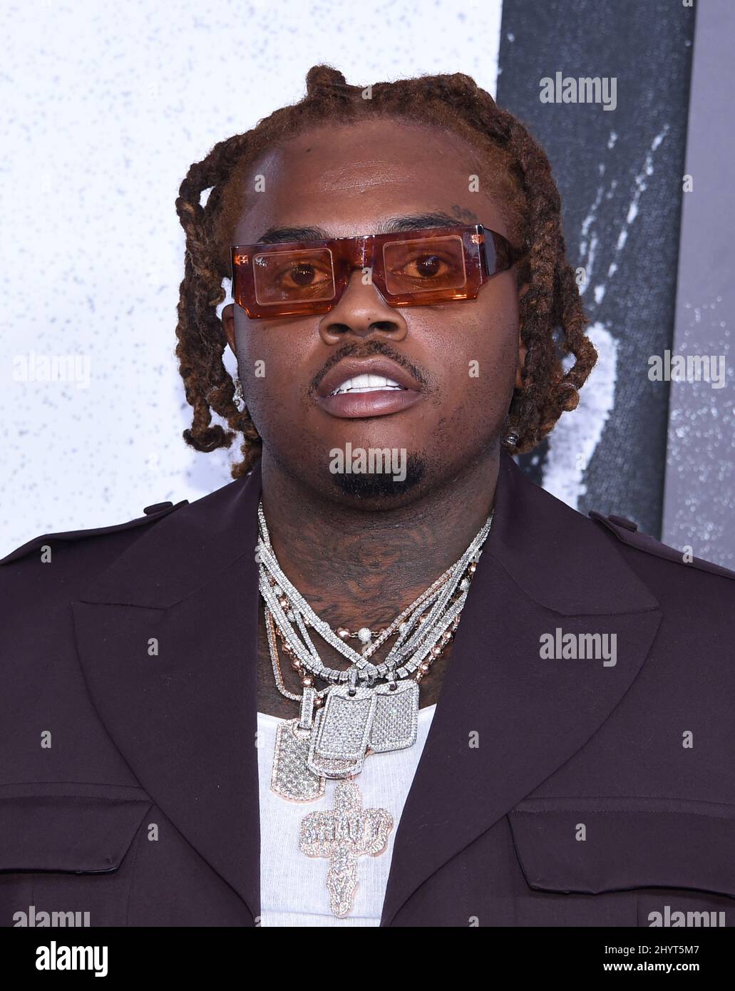 Gunna arriving at the BET Hip Hop Awards 2021 held at the Cobb Energy ...