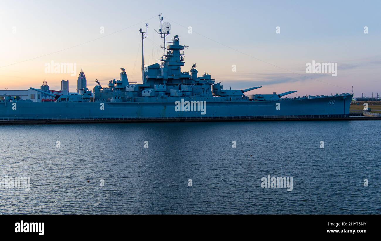 The USS Alabama Battleship Stock Photo - Alamy