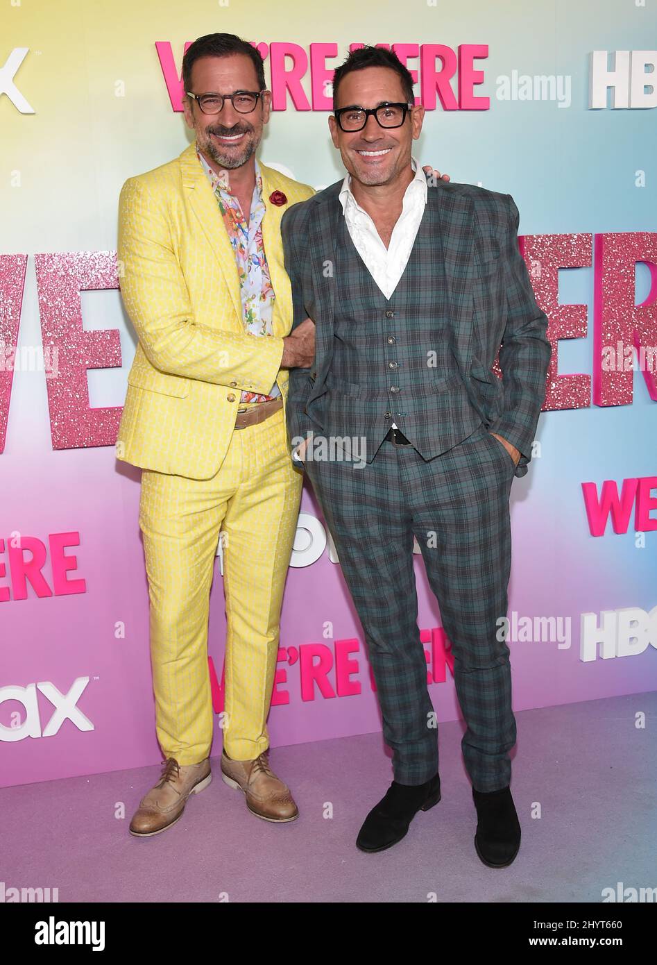 Lawrence Zarian and Gregory Zarian arriving to HBO¢€™s ¢€˜We¢€™re Here ...