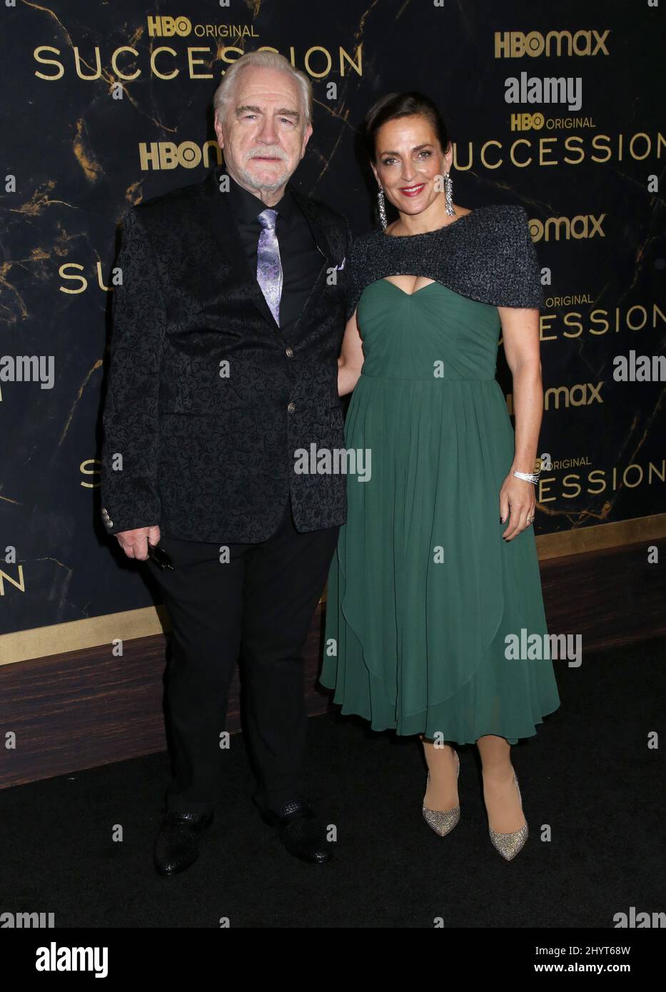 Brian Cox and Nicole Ansari-Cox attending the 'Succession' Season 3 ...