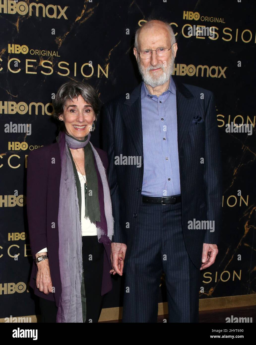 Anna Stuart and James Cromwell attending the 'Succession' Season 3 ...