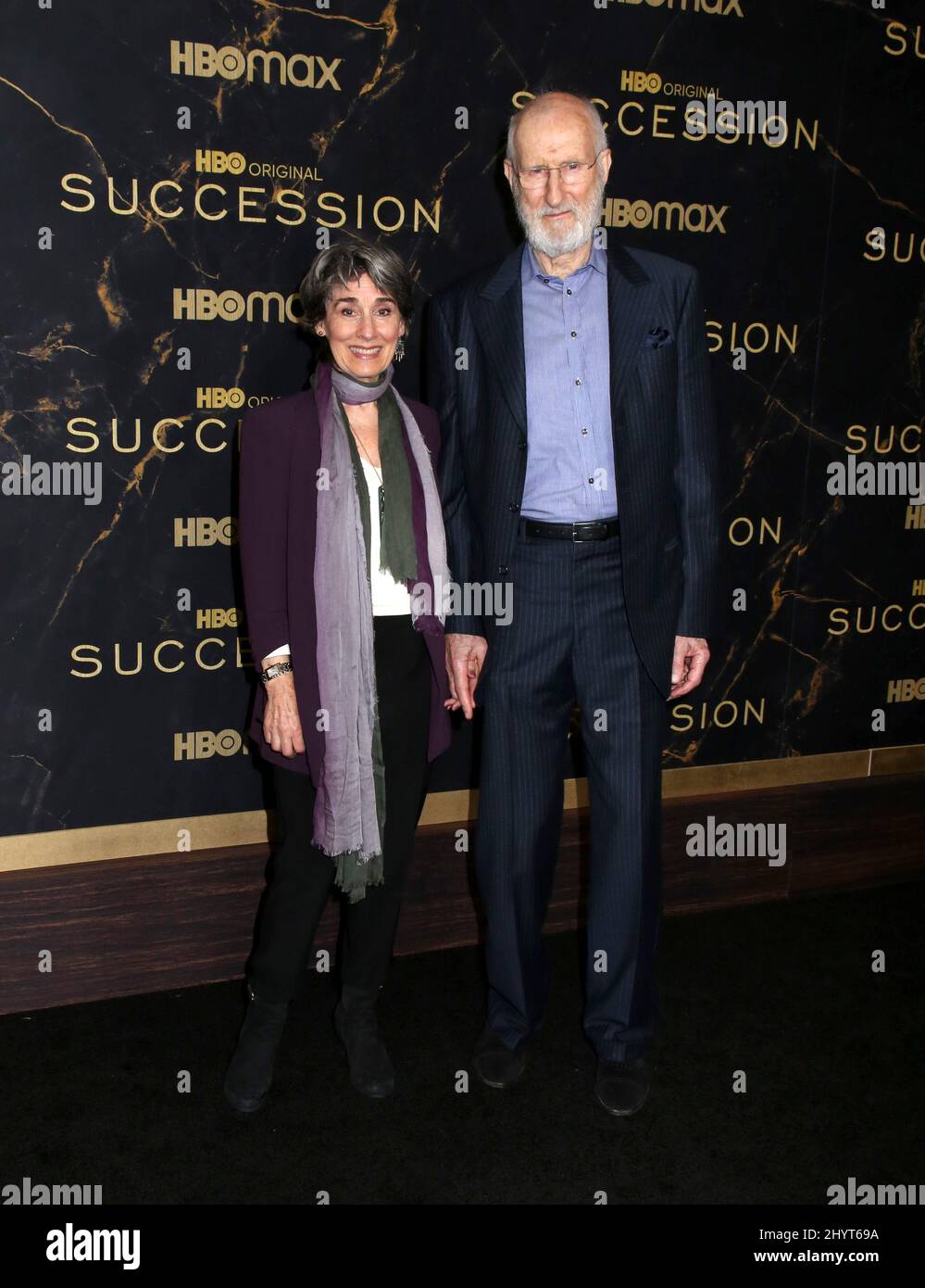Anna Stuart and James Cromwell attending the 'Succession' Season 3 ...