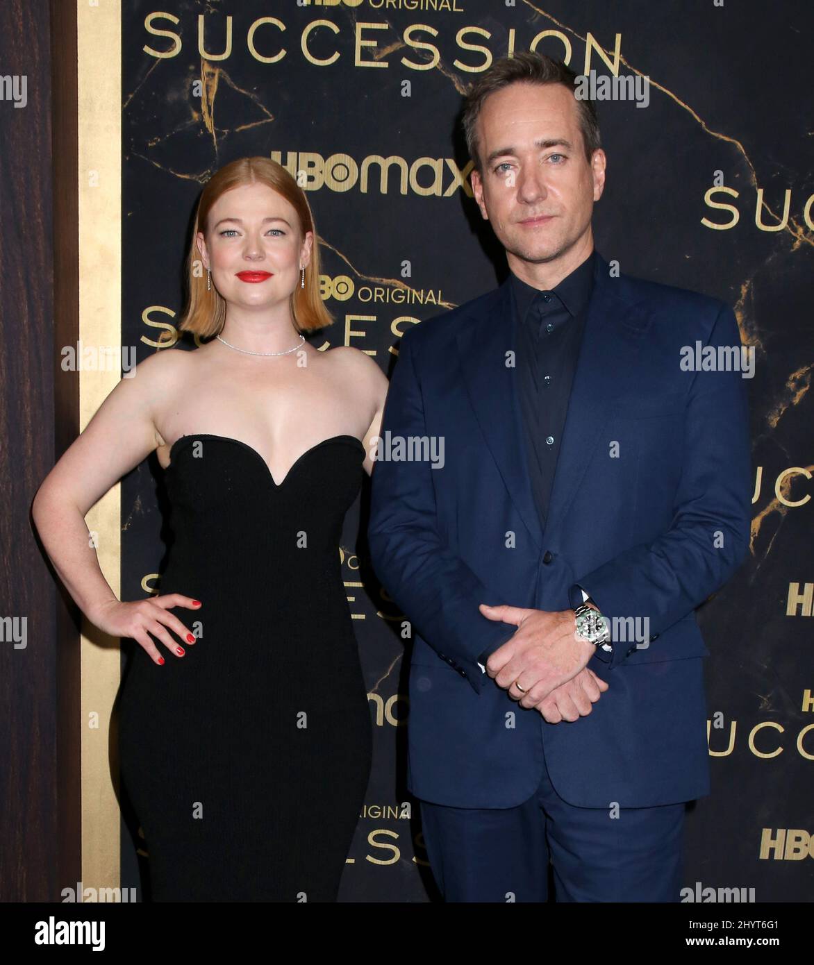 Sarah Snook and Matthew Macfadyen attending the 'Succession' Season 3 ...