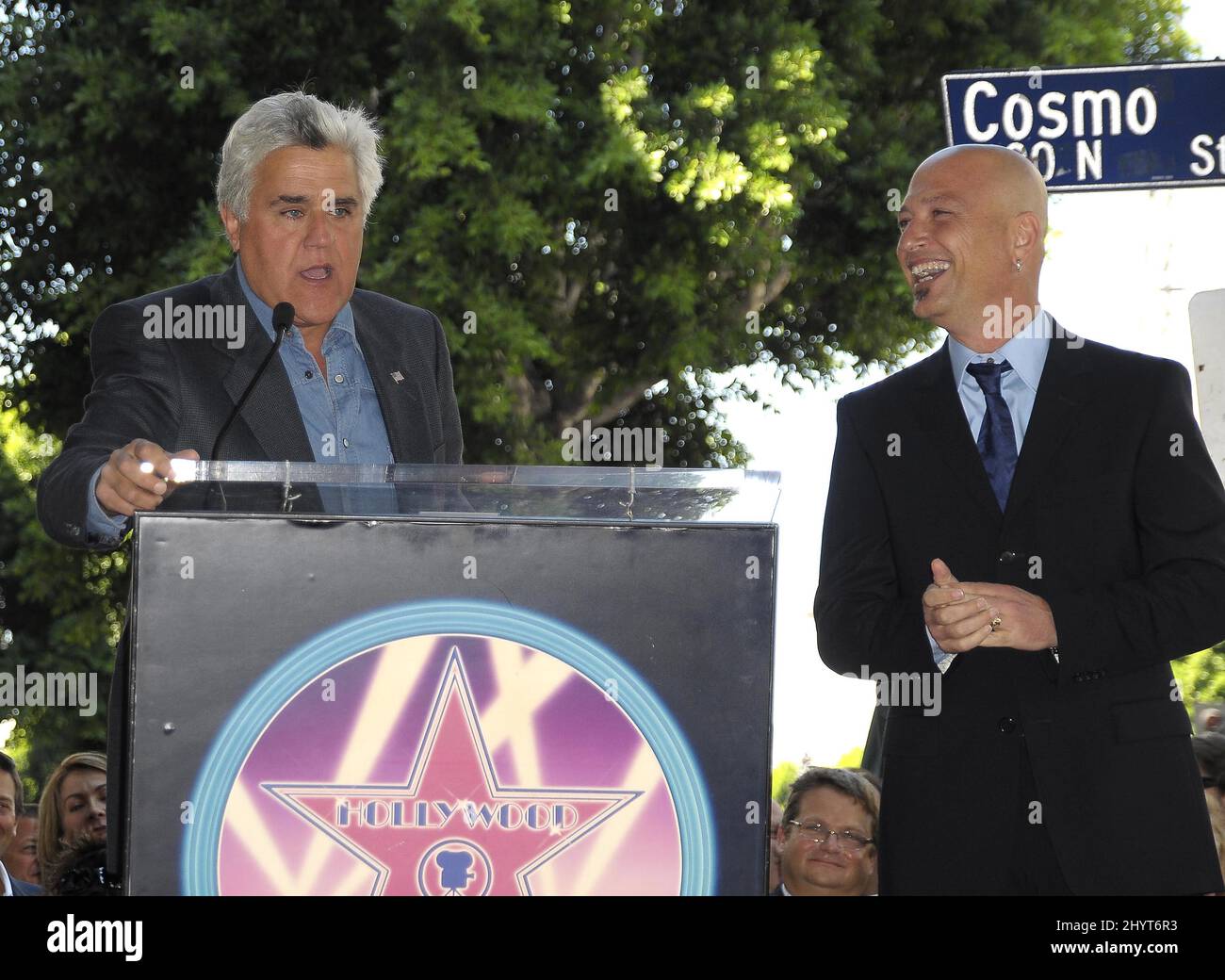 Jay Leno and Howie Mandel during the presentation as Howie Mandel is ...