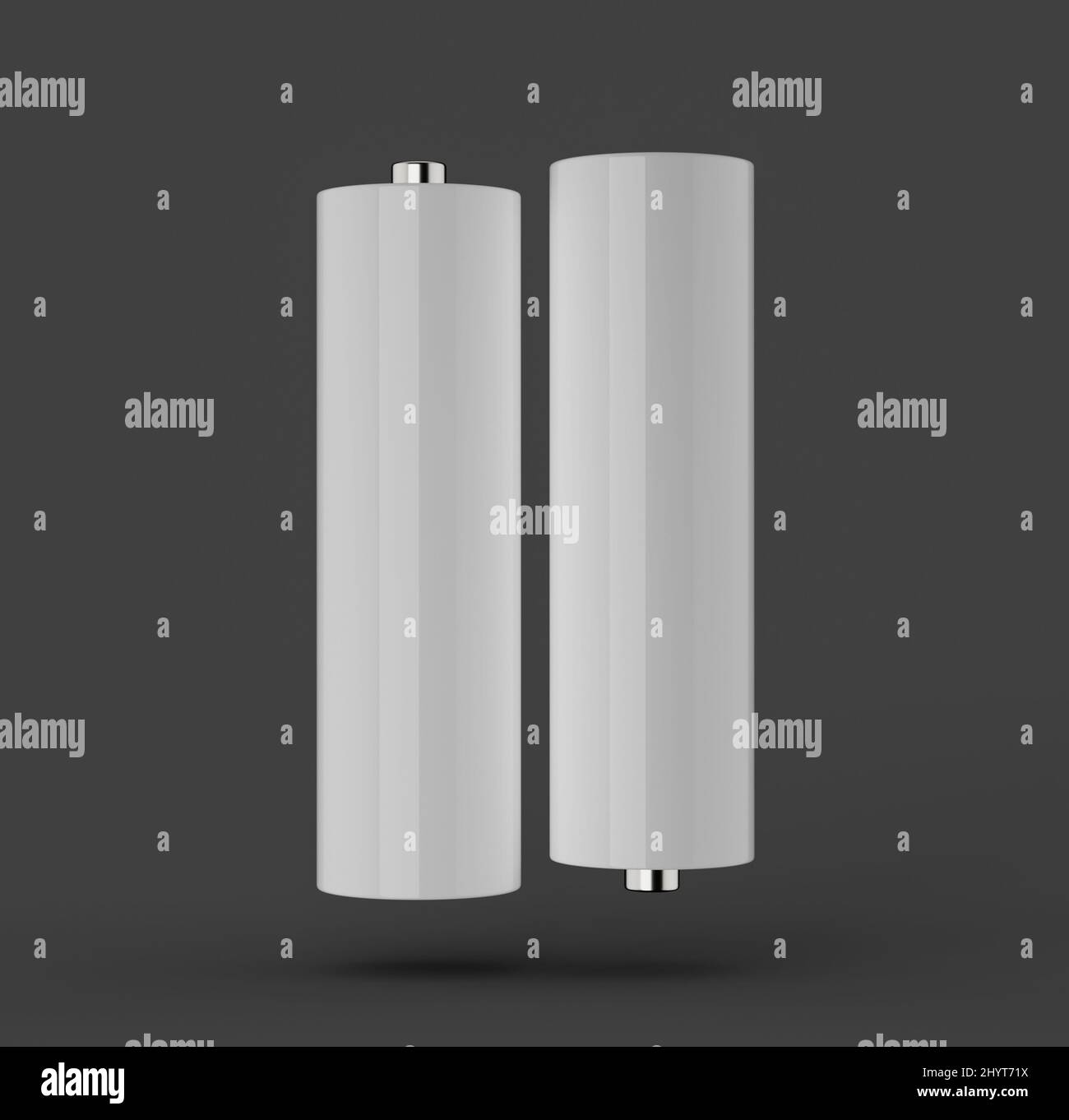AA Size batteries isolated on a dark background Stock Photo - Alamy