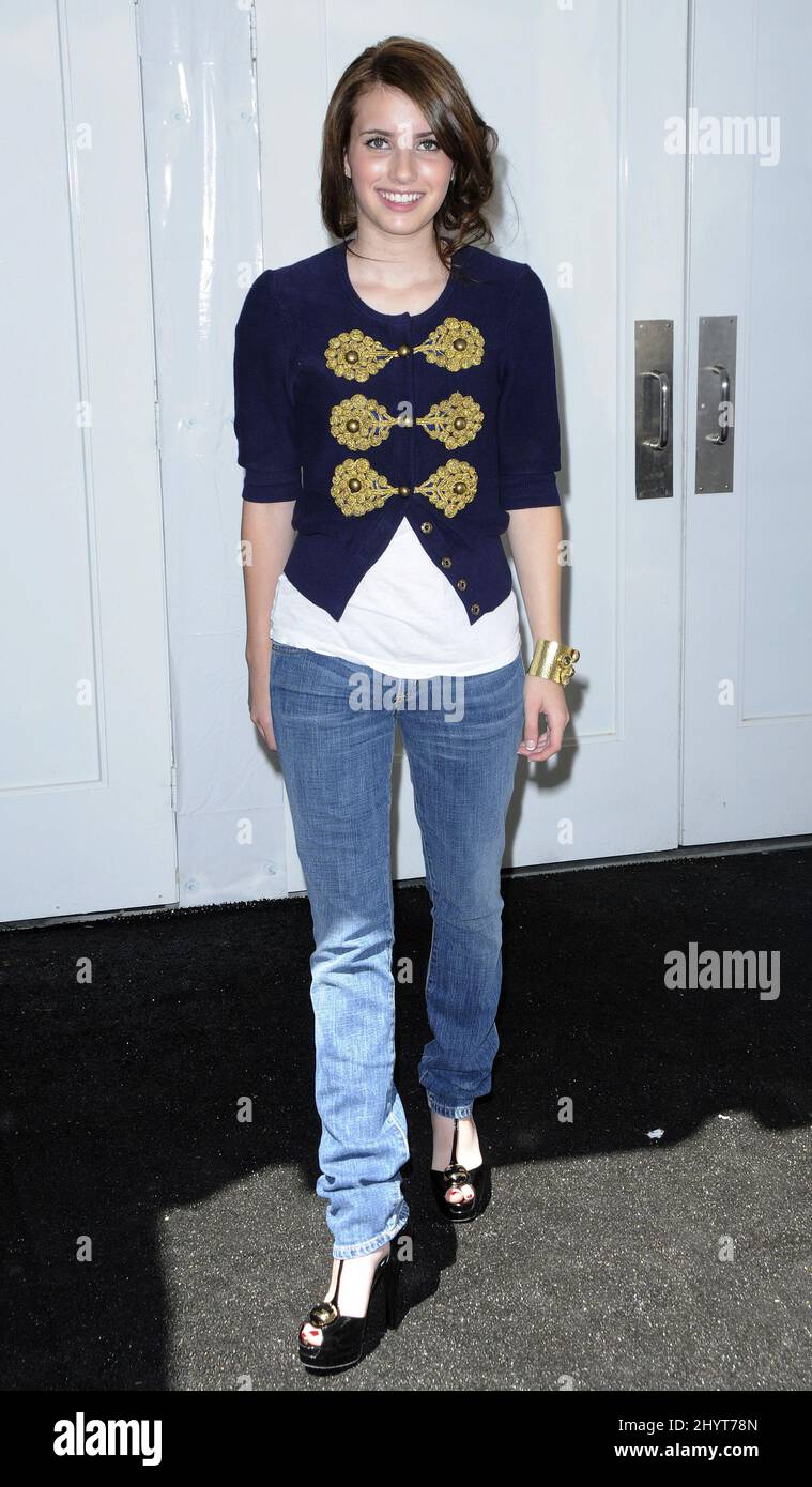 Emma roberts mercedes benz fashion week hi-res stock photography and ...