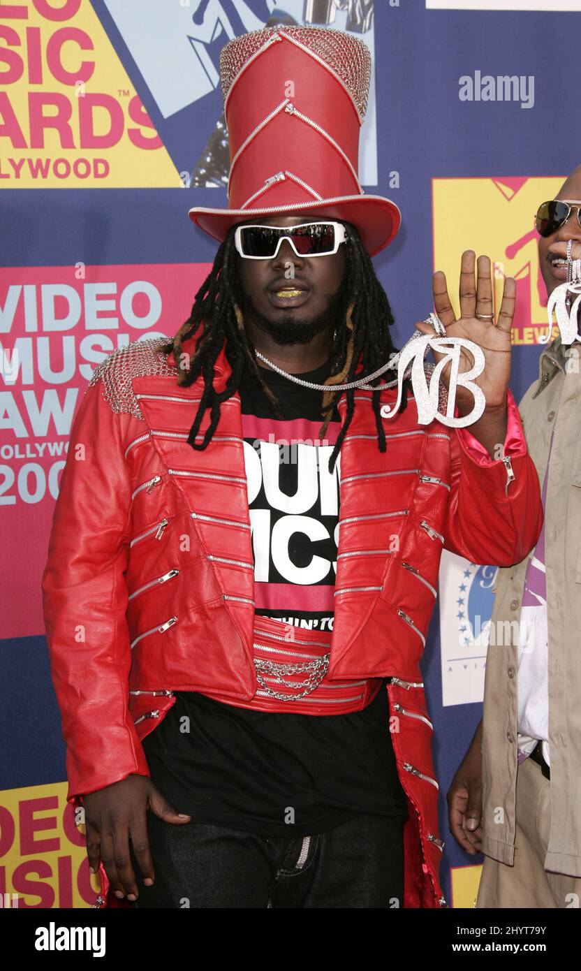 T-Pain arrives for the MTV Video Music Awards 2008, at Paramount ...