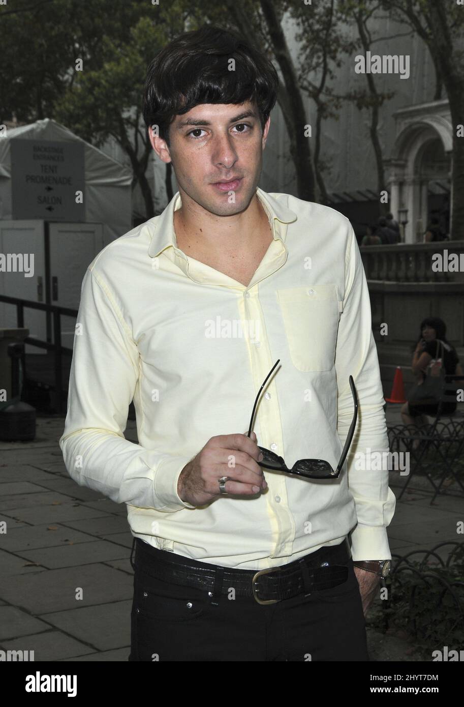 Mark Ronson attends Mercedes-Benz Fashion Week Spring 2009 at Bryant ...