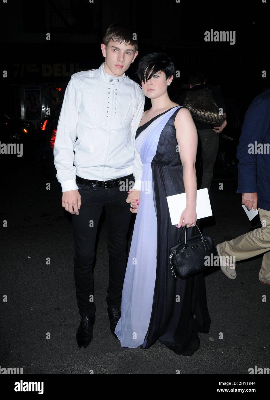 Kelly Osbourne and Luke worrall arrive at the Marc Jacobs fashion show ...