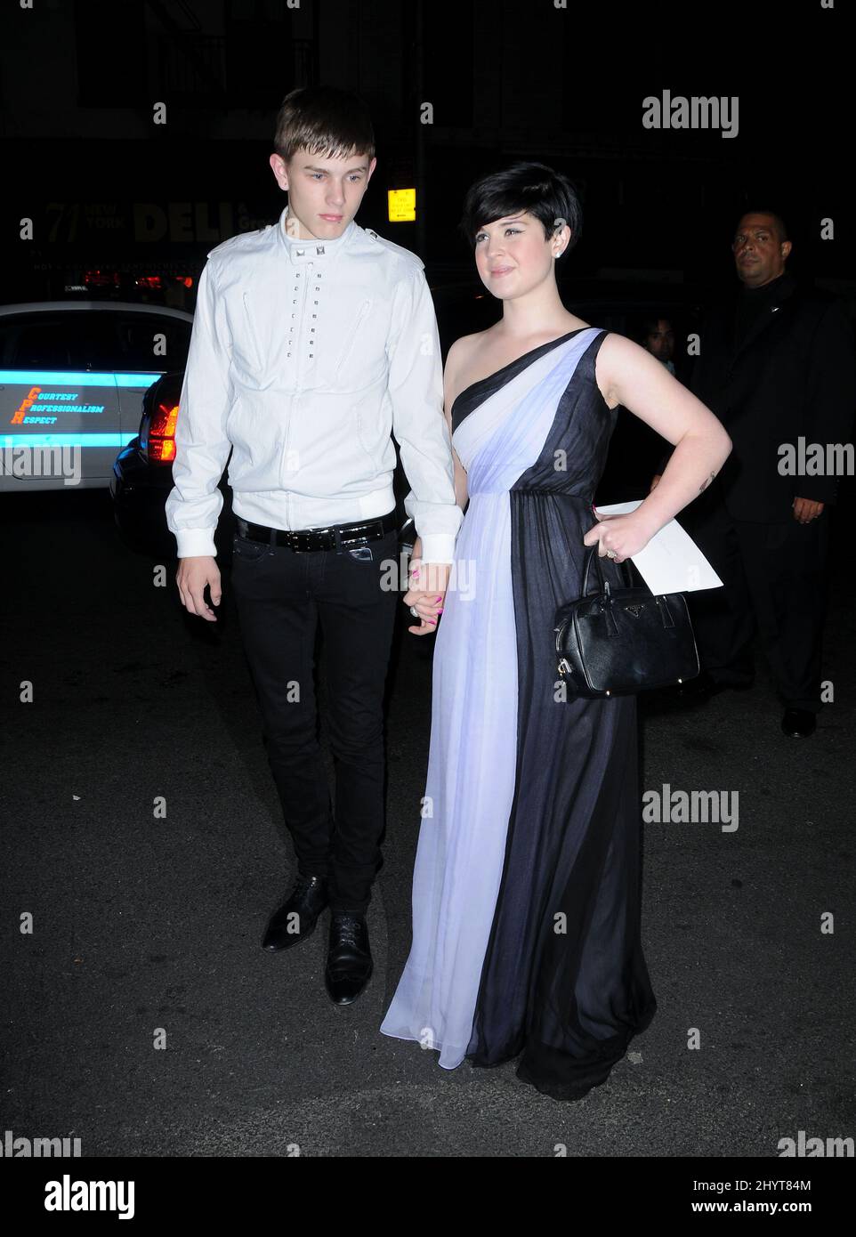 Kelly Osbourne and Luke worrall arrive at the Marc Jacobs fashion show ...