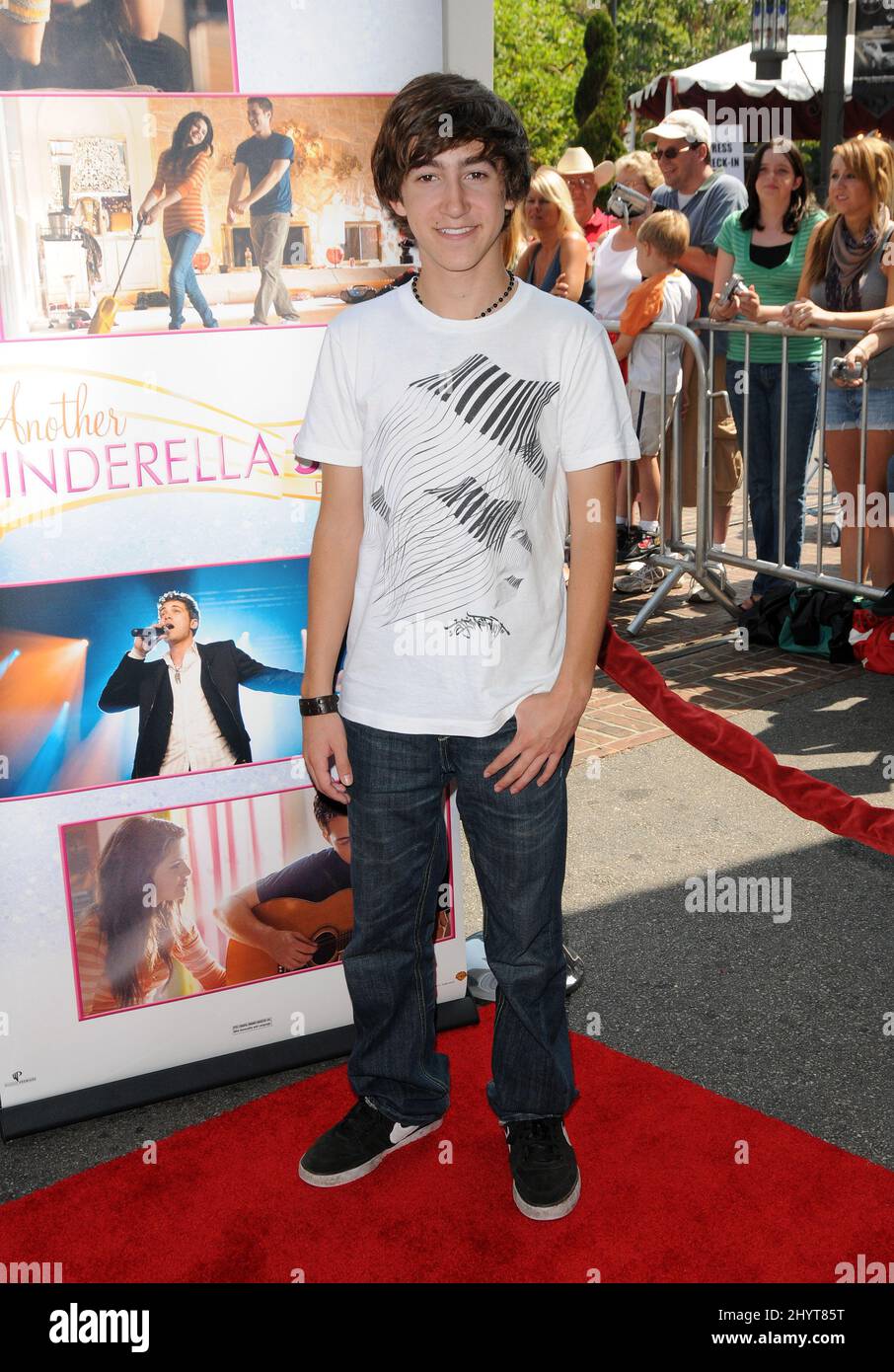 Vincent Martella arriving at the Another Cinderella Story Premiere, at ...