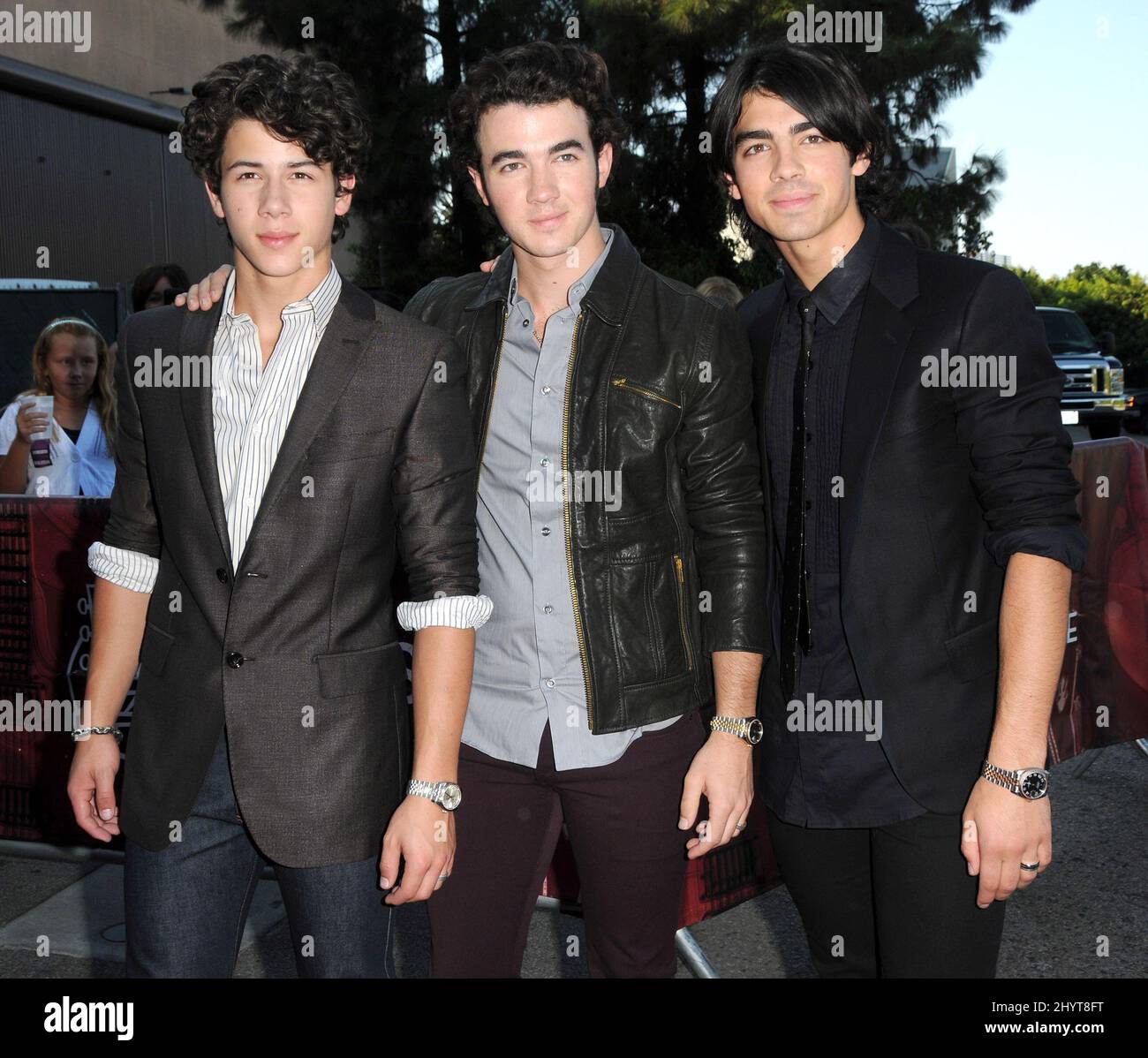 The Jonas Brothers arrive at The City of Hope Benefit Concert with ...