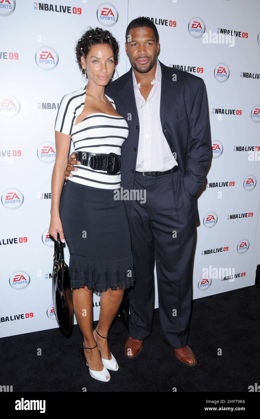 Nicole Murphy and Michael Strahan at The EA Sports launch party for the ...