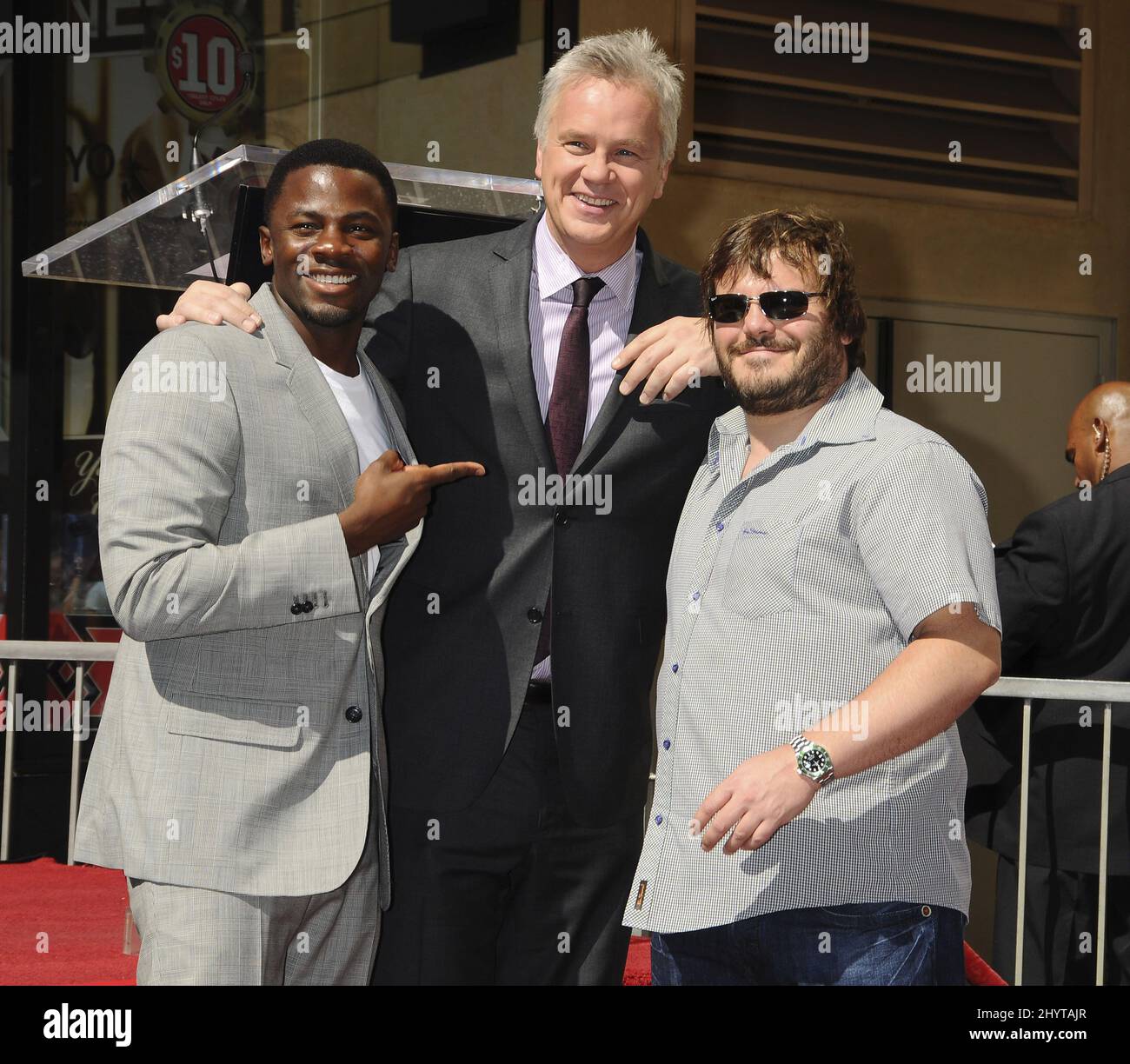 Derek Luke, Tim Robbins and Jack Black at the ceremony honouring Tim ...