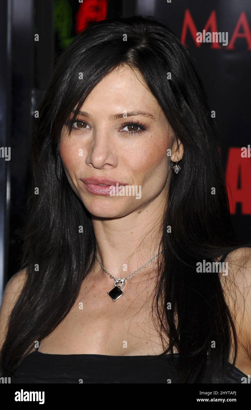 Sarah Brown arriving at the Max Payne premiere, at Grauman's Chinese ...