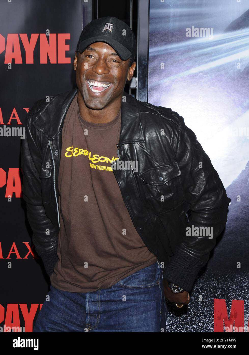 Isaiah Washington arriving at the Max Payne premiere, at Grauman's ...