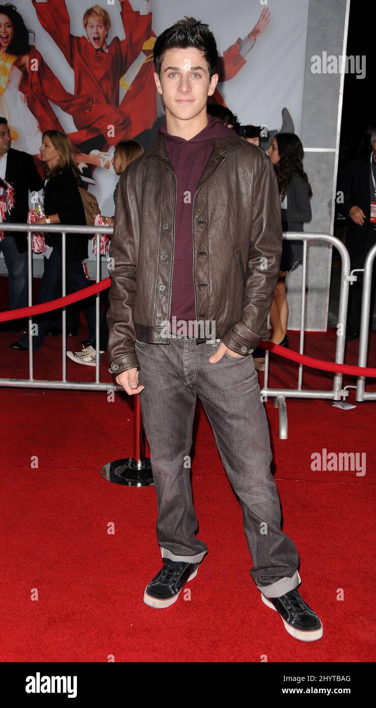 David Henrie at the High School Musical 3 Premiere held at the Galen ...