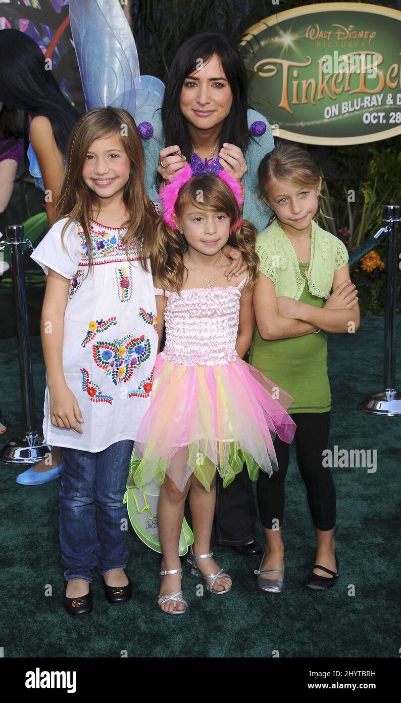 Pamela Adlon with daughters attending the "Tinker Bell" Disney DVD ...