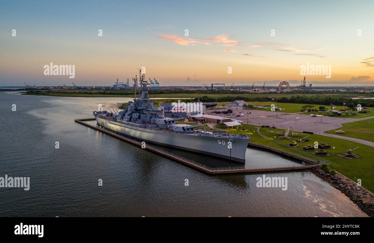 The USS Alabama Battleship Stock Photo - Alamy