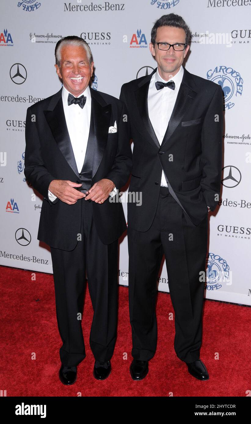 George Hamilton and Ashley Hamilton arriving at the 30th Anniversay ...