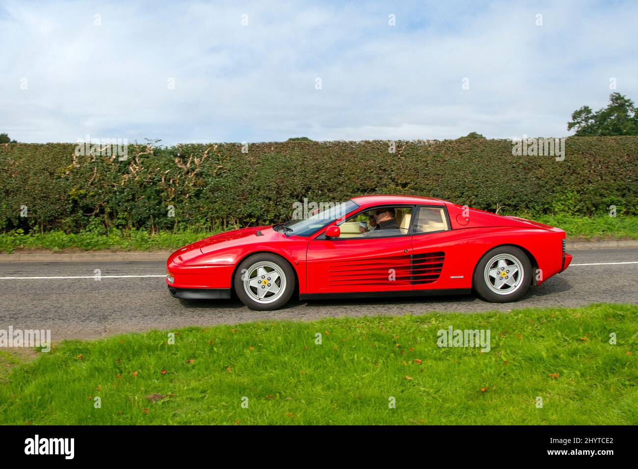 1991 90s nineties red Ferrari Testarossa 4953cc petrol Italian sports ...
