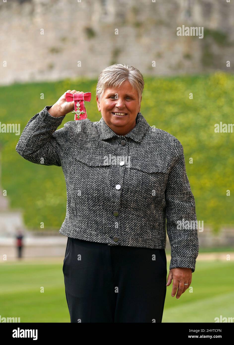 Gillian Coultard from Castleford after they were made a an MBE (Member ...