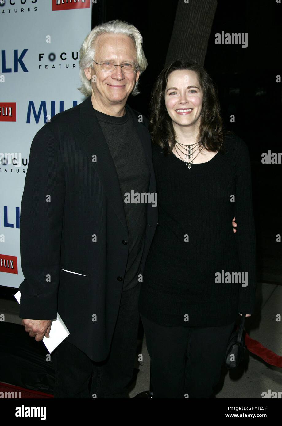 Bruce Davison and wife Michele at the premiere of the Milk at the ...