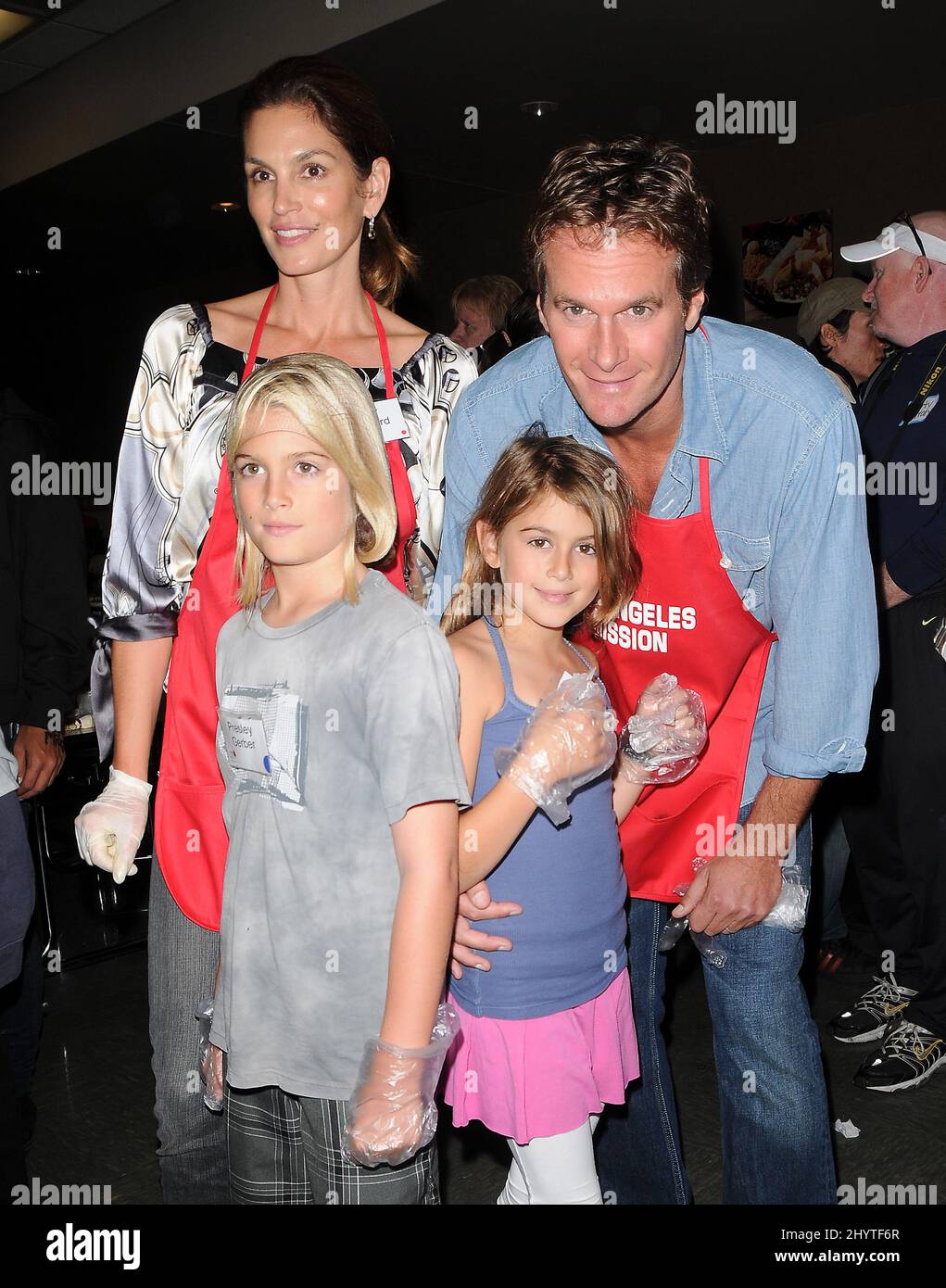Randy Gerber and Cindy Crawford with son Presley daughter Kaya ...