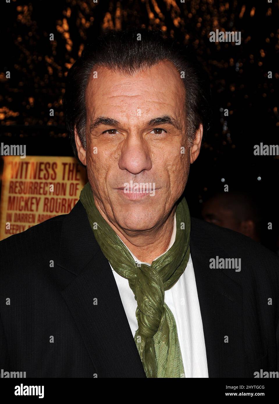 Robert Davi at The Wrestler Los Angeles Premiere held at The Academy ...
