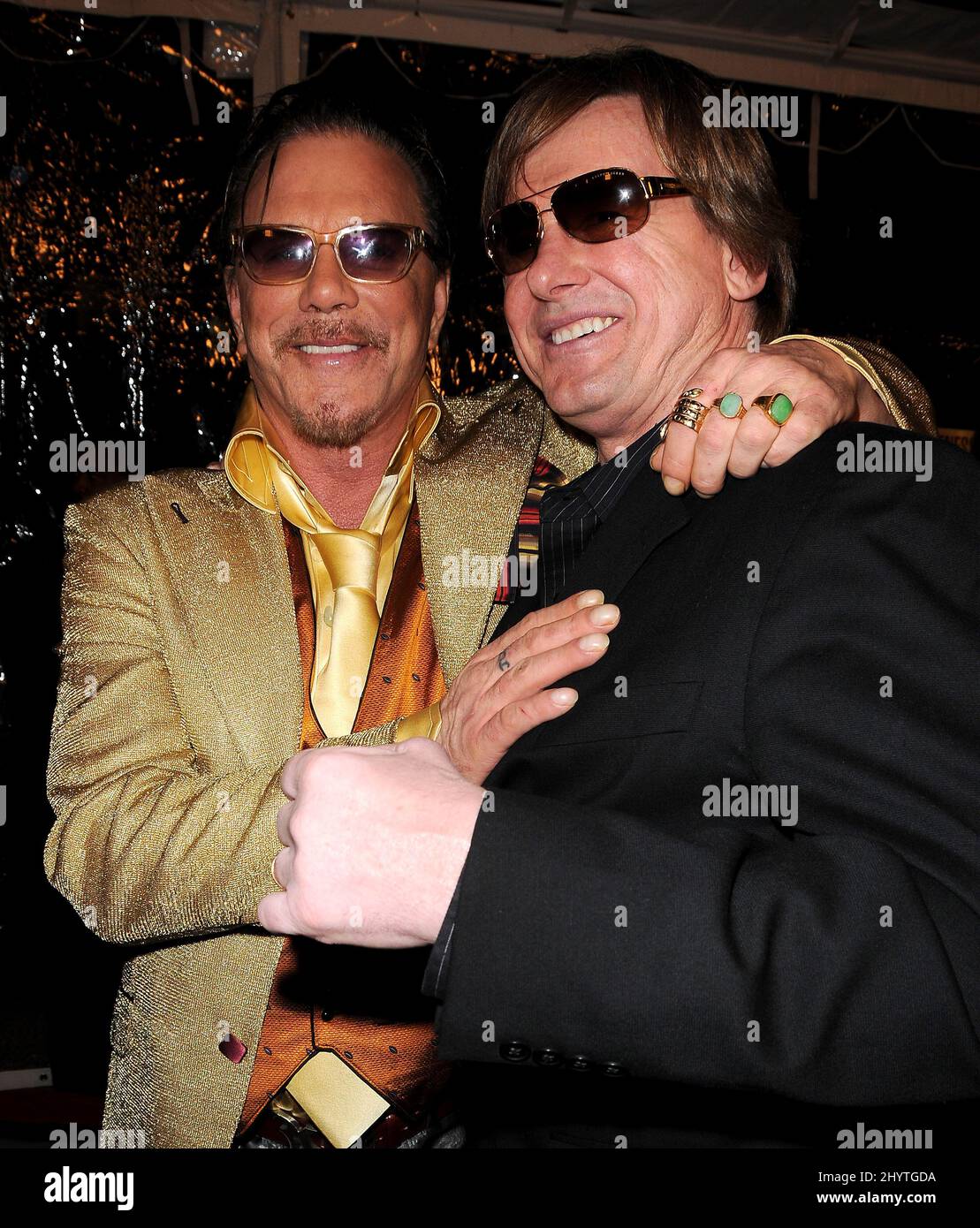 Mickey Rourke and "Rowdy" Roddy Piper at The Wrestler Los Angeles ...
