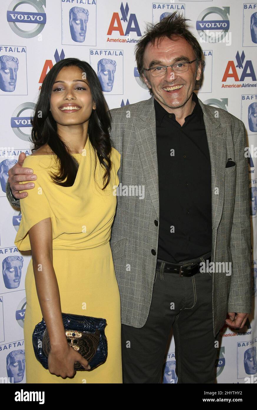 Freida Pinto and Danny Boyle at the BAFTA/LA Awards Season Tea Party ...