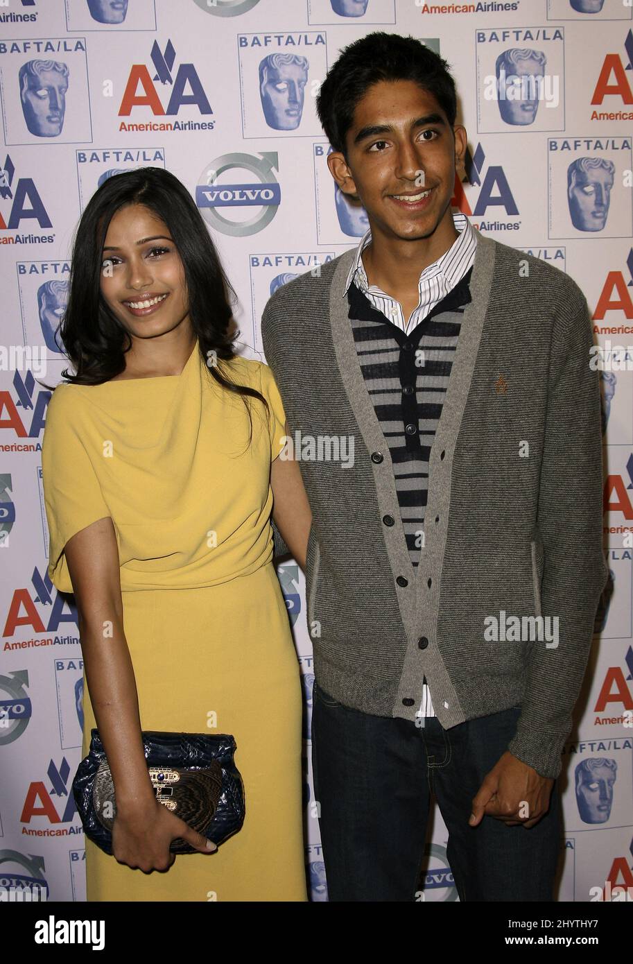 Freida Pinto and Dev Patel at the BAFTA/LA Awards Season Tea Party held ...