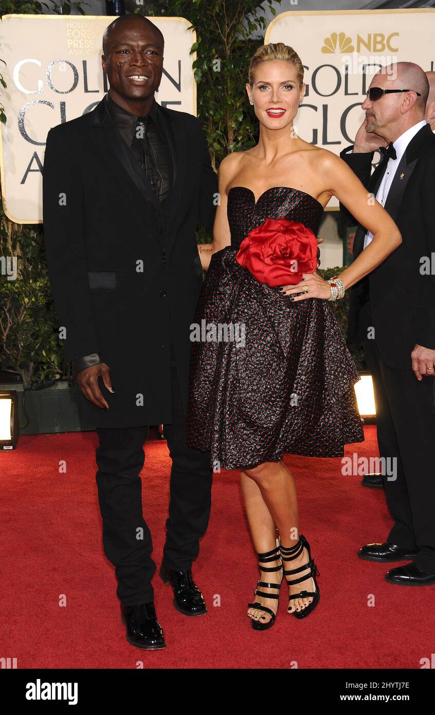 Seal and Heidi Klum at the 66th Annual Golden Globe Awards at the ...