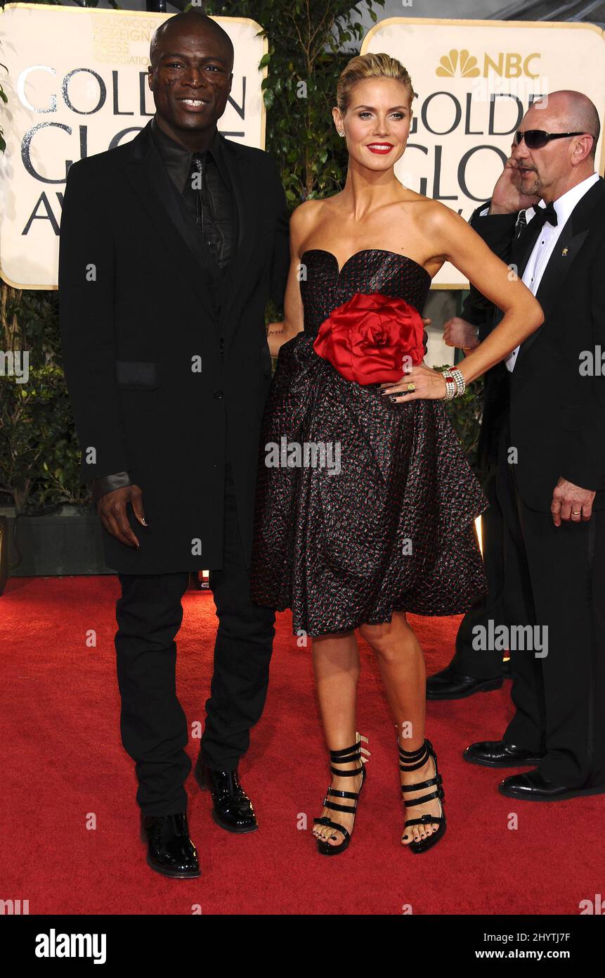 Seal and Heidi Klum at the 66th Annual Golden Globe Awards at the ...