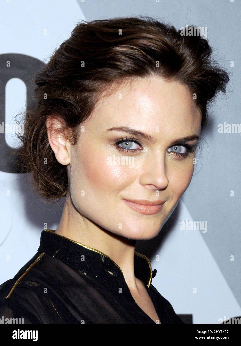 Emily Deschanel arriving at the FOX Winter All-Star Party held at My ...
