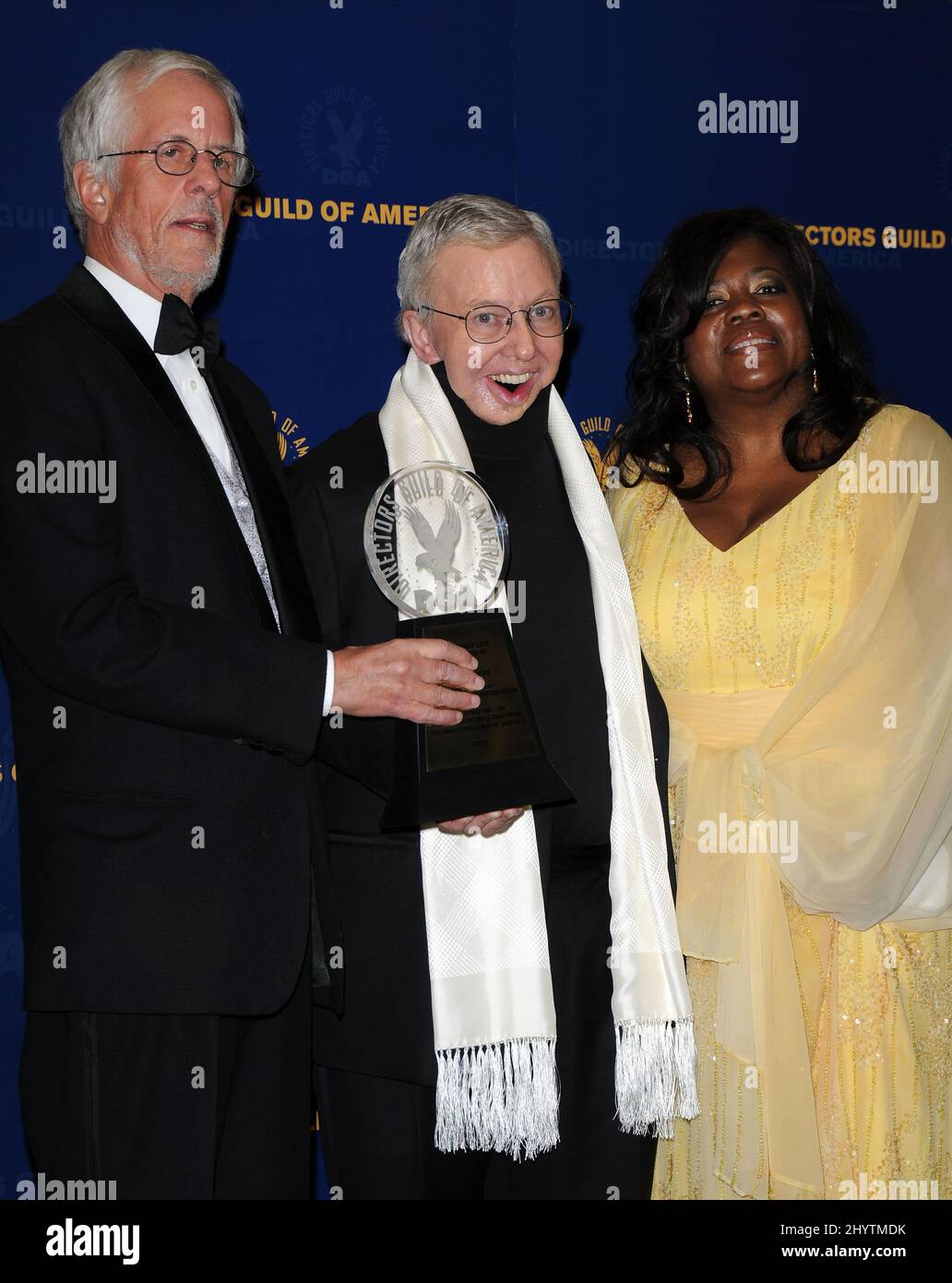 Michael Apted, Roger Ebert and wife Chaz in the press room at the 61st ...