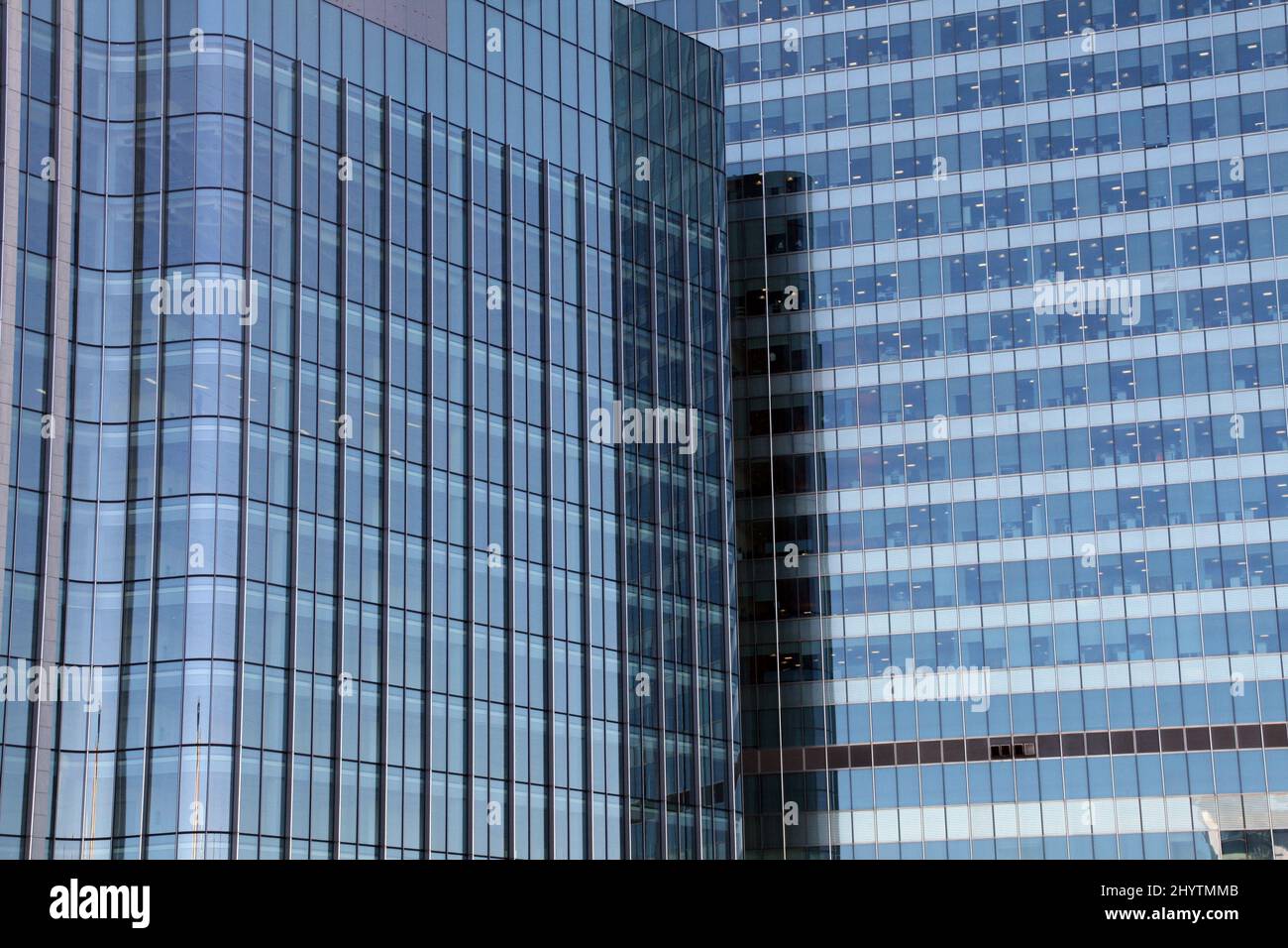 Glass modern office building exteriors in London, UK Stock Photo - Alamy