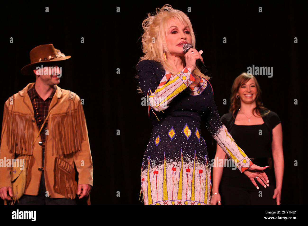 Dolly Parton performs live for the "Sha-Kon-O-Hey!" debut celebrating ...