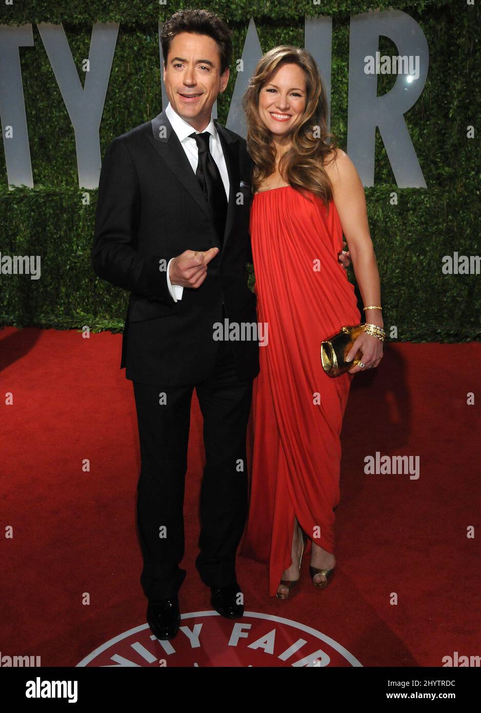 Robert Downey Jr. and wife Susan at the Vanity Fair Oscar Party 2009 ...