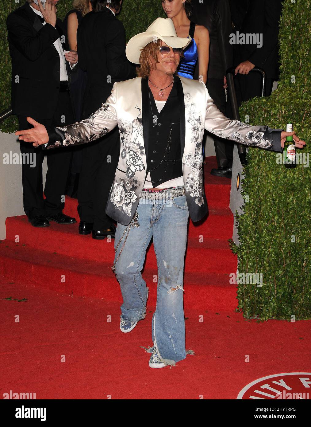 Mickey Rourke at the Vanity Fair Oscar Party 2009 held at the Sunset ...